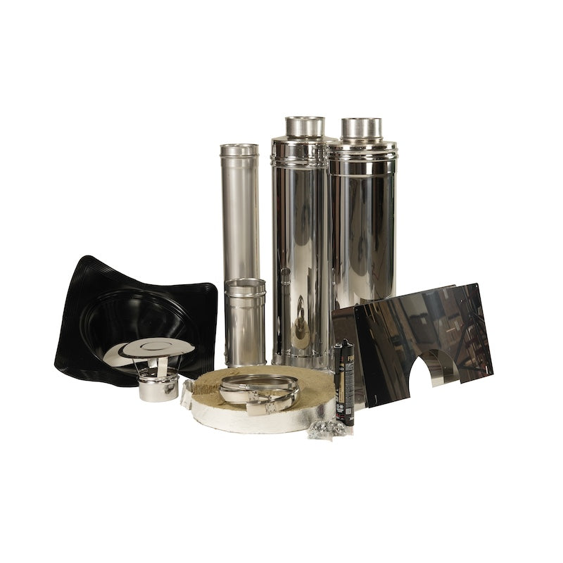 Through Roof Chimney Kit - Insulated Sauna Chimney System | Henki